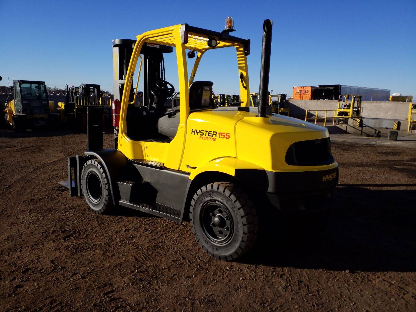 2014 LP Gas Hyster H155FT Pneumatic Tire 4 Wheel Sit Down