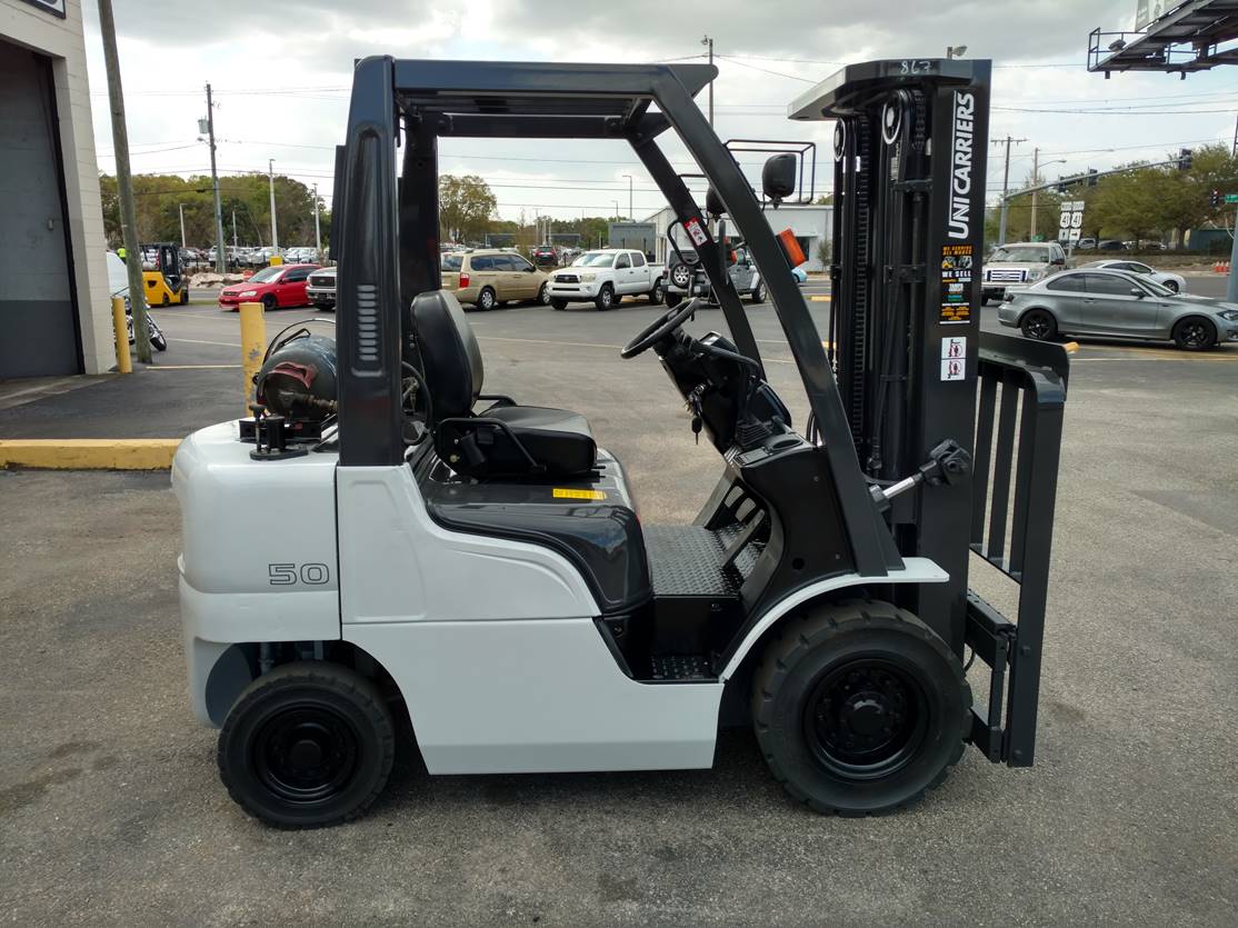 2007 LP Gas Nissan PF50LP Pneumatic Tire 4 Wheel Sit Down