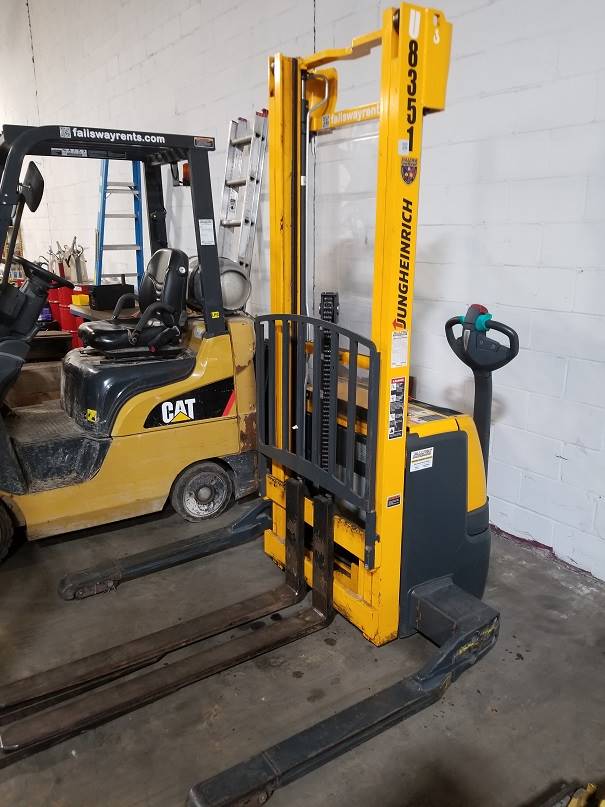 2016 Electric Jungheinrich EJCB12A Electric Walkie Straddle Stacker