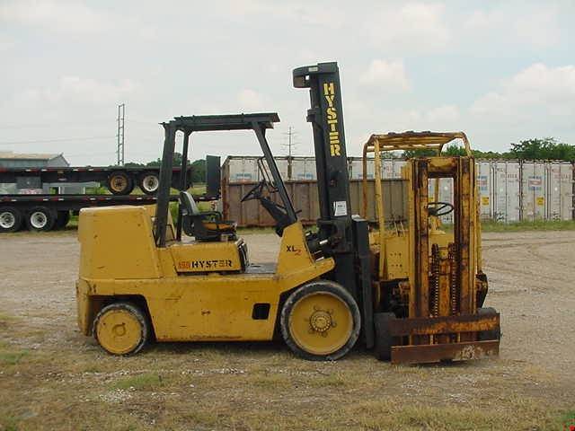 Diesel Hyster S155 XL2 Cushion Tire 4 Wheel Sit Down (Indoor Warehouse)