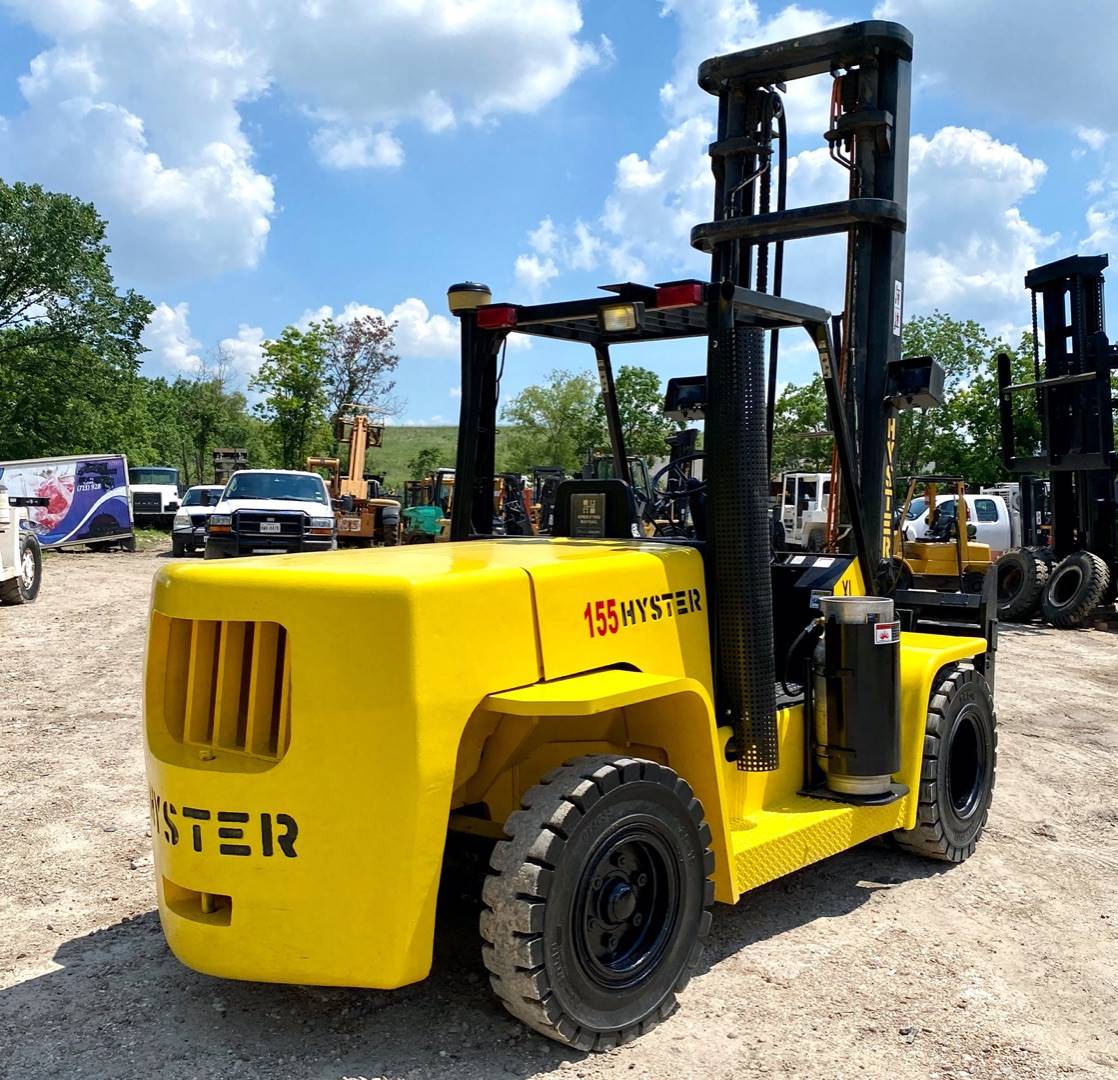 1997 LP Gas Hyster H155xl Pneumatic Tire 4 Wheel Sit Down