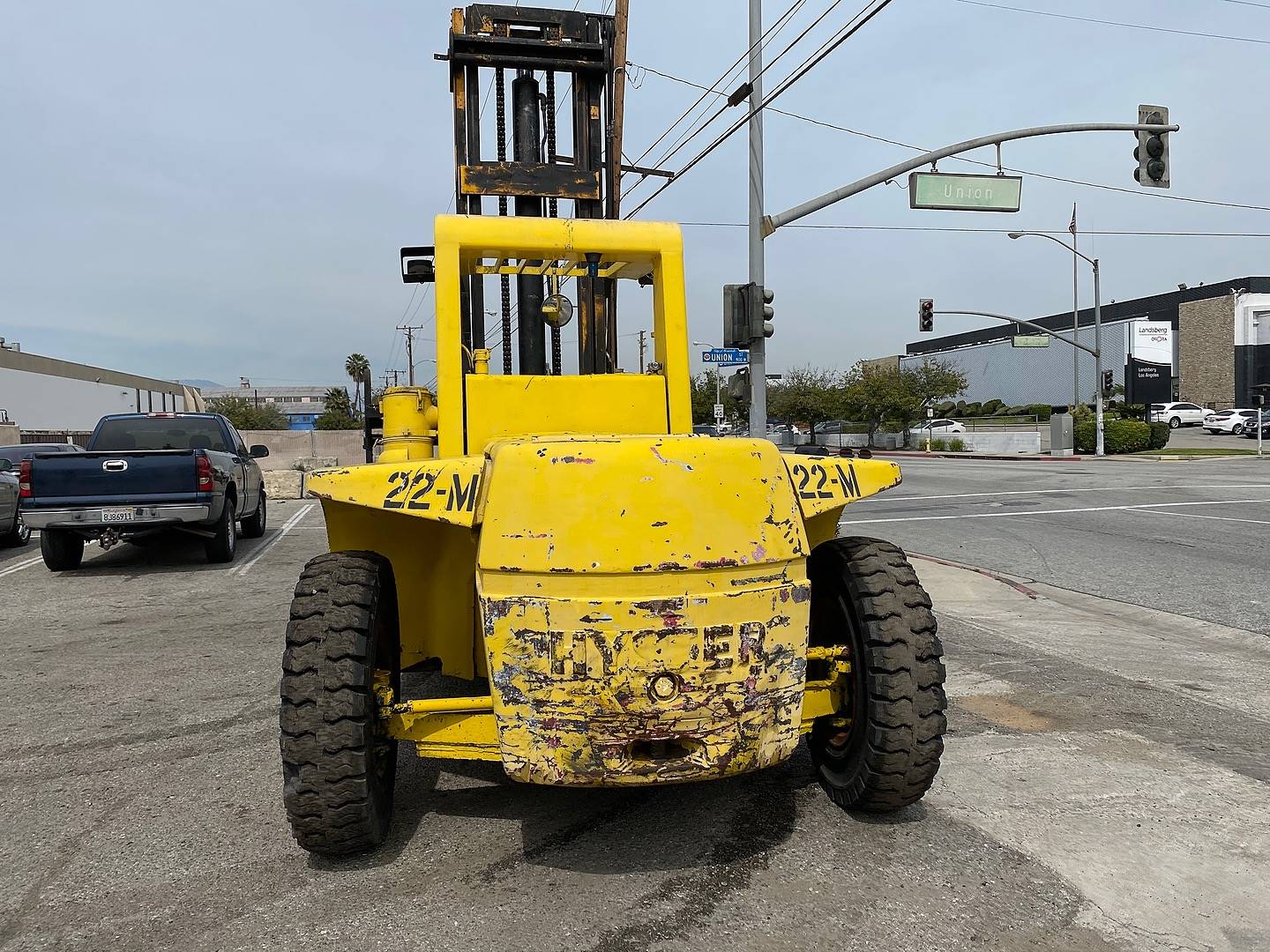 1990 LP Gas Hyster H350 Pneumatic Tire 4 Wheel Sit Down
