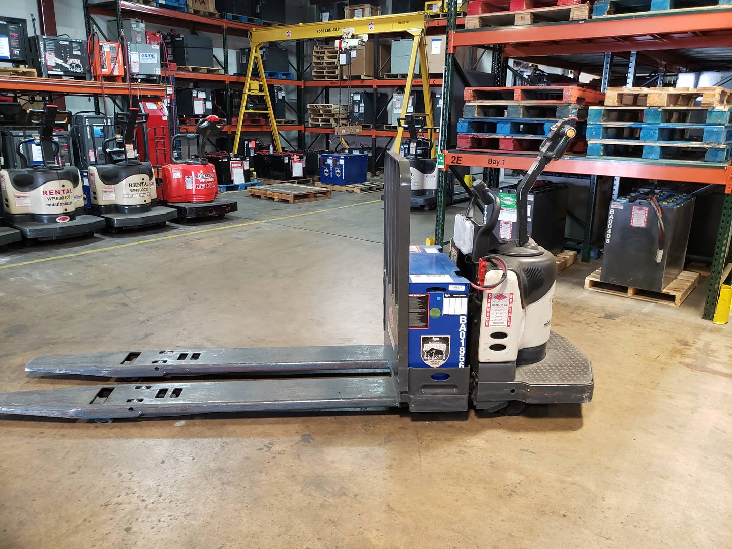 2007 Electric Crown PE4500-60D Electric Walkie/Rider Pallet Jack