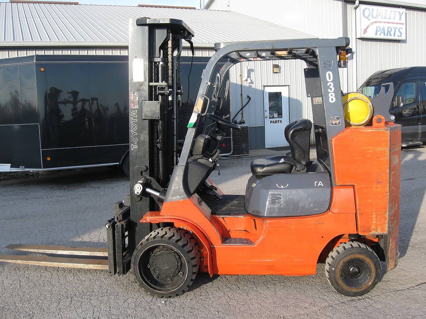 2007 LP Gas Toyota 7FGCU45-BCS Cushion Tire 4 Wheel Sit Down (Indoor ...