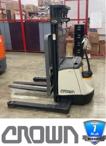 18 Used Crown Electric Walkie Straddle Stackers for Sale