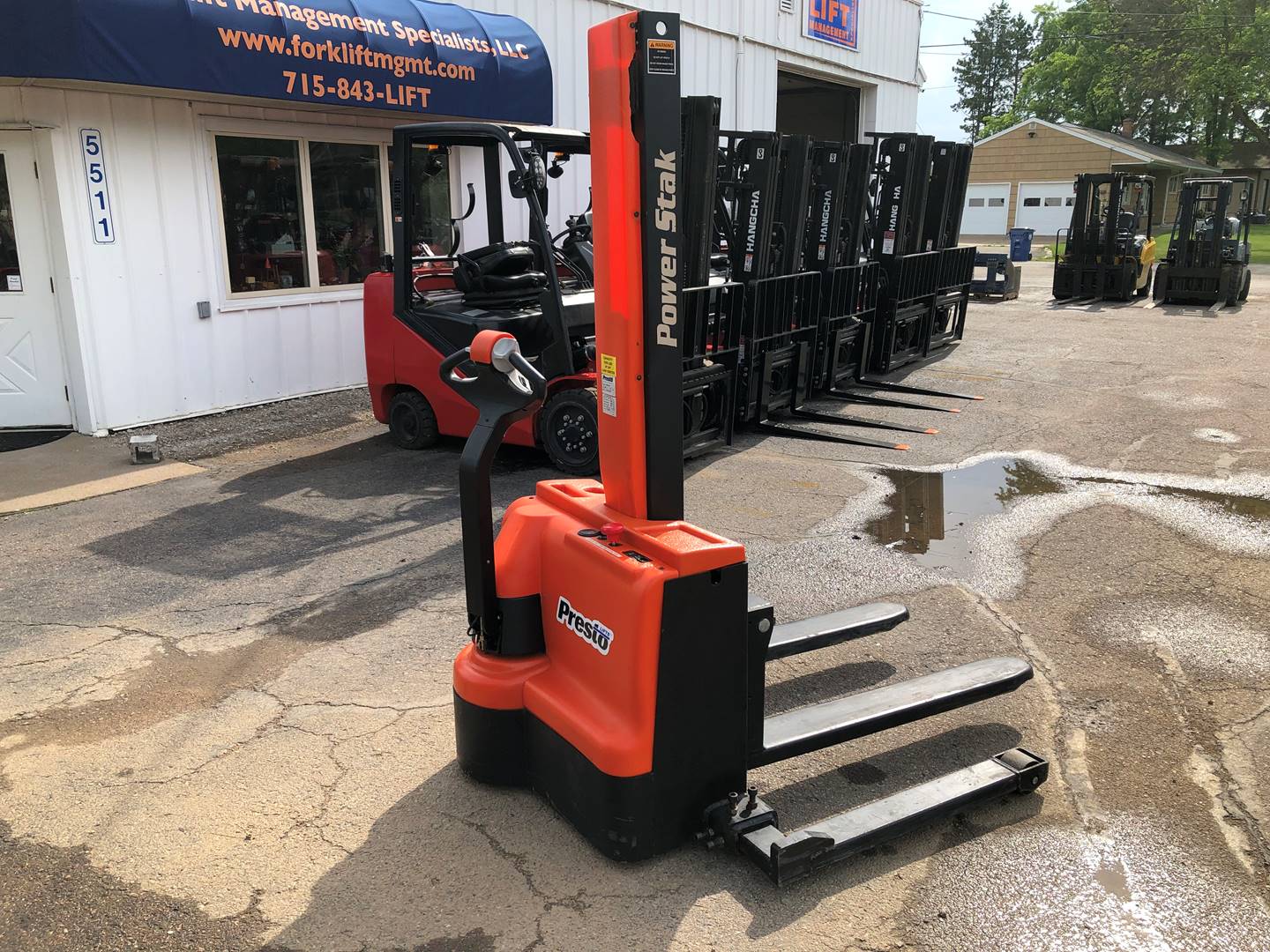 3 Used Presto Electric Walkie Straddle Stackers for Sale