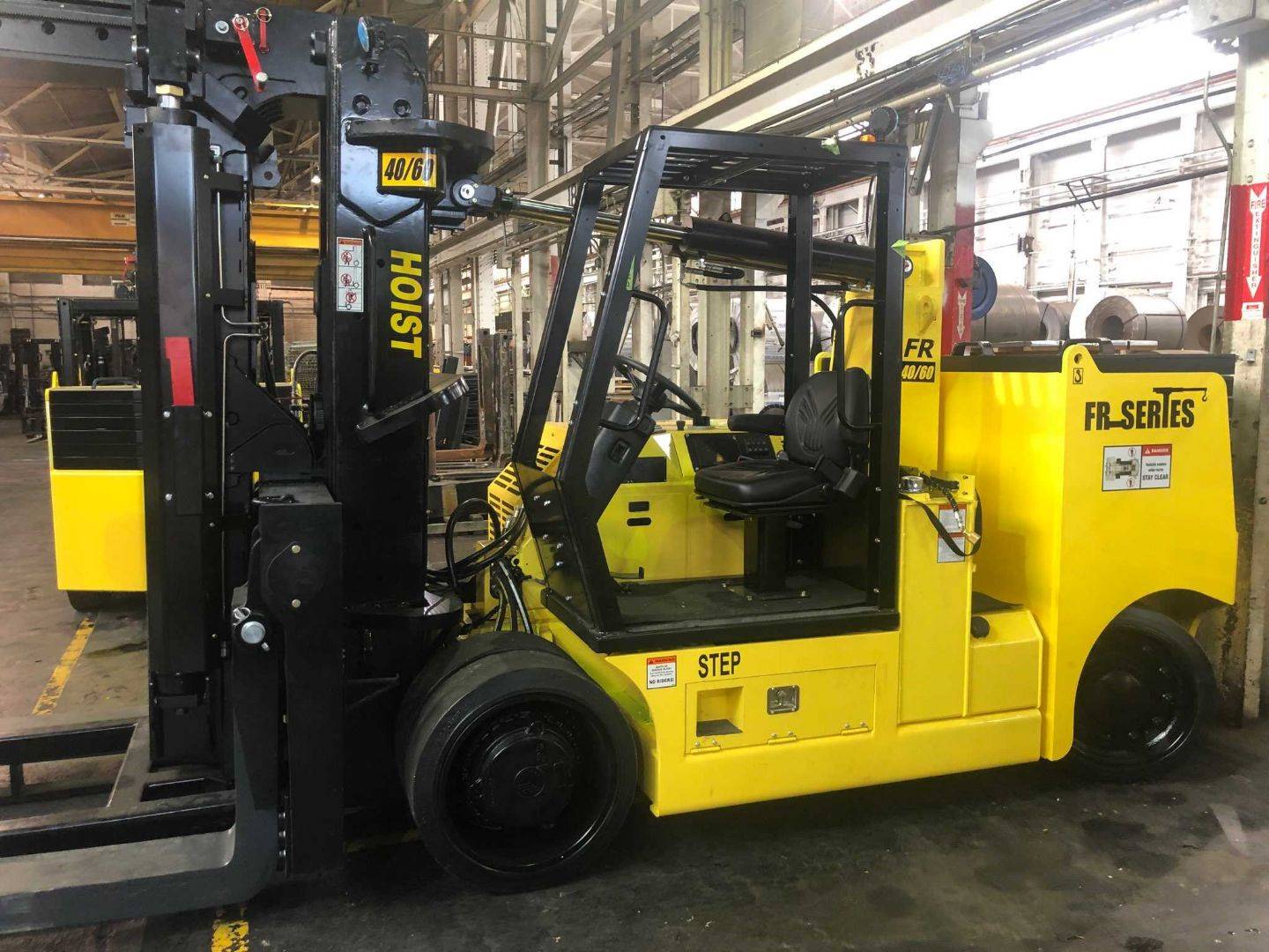 2019 Dual Fuel Hoist Liftruck FR4060 Cushion Tire 4 Wheel Sit Down ...