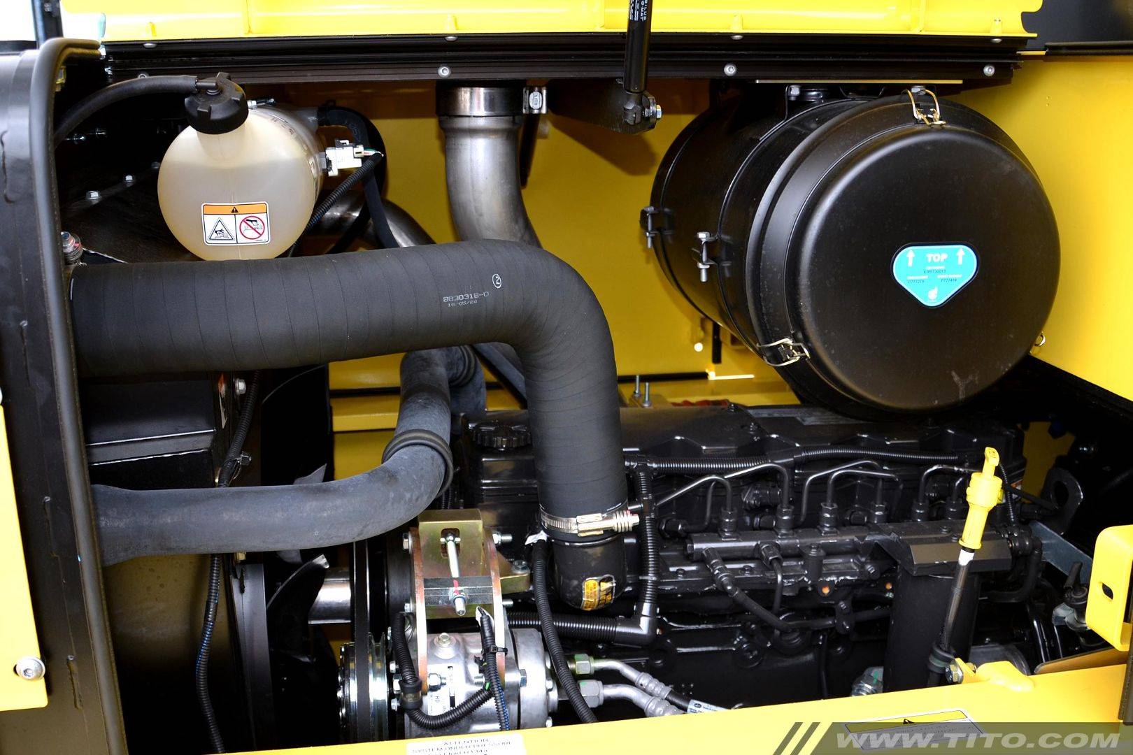 2019 Diesel Hyster Tire Handler Pneumatic Tire 4 Wheel Sit Down