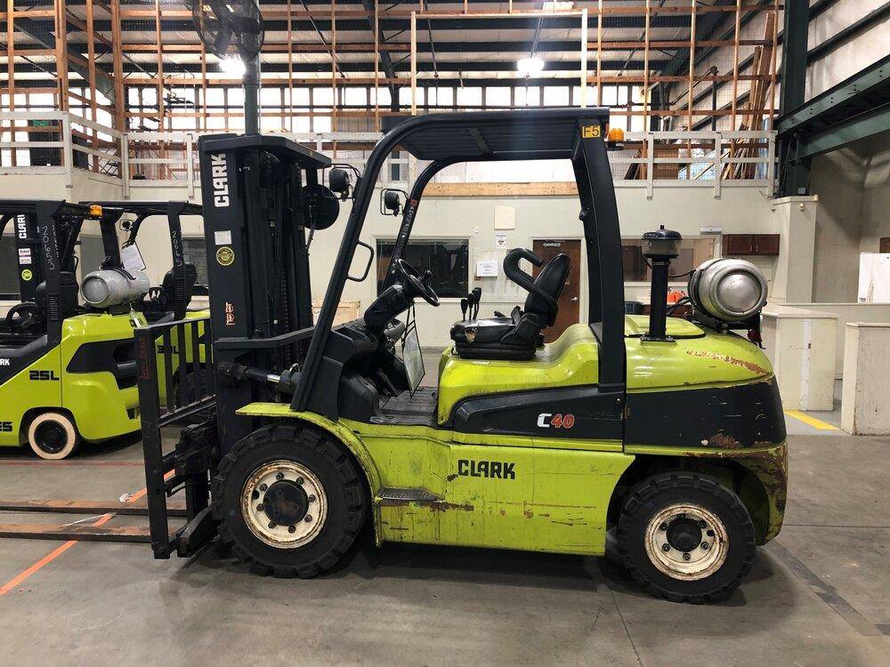 2015 Clark C40 Pneumatic Tire 4 Wheel Sit Down