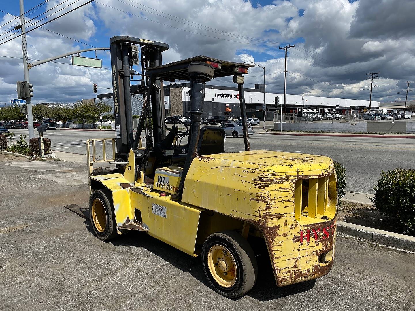 2001 Diesel Hyster H110xl Pneumatic Tire 4 Wheel Sit Down