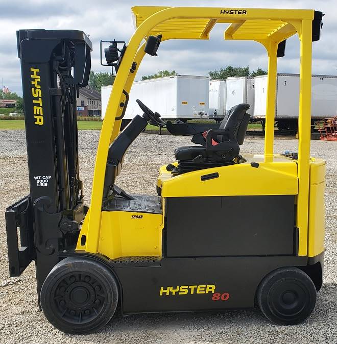 2015 Electric Hyster E80XN Cushion Tire 4 Wheel Sit Down (Indoor Warehouse)