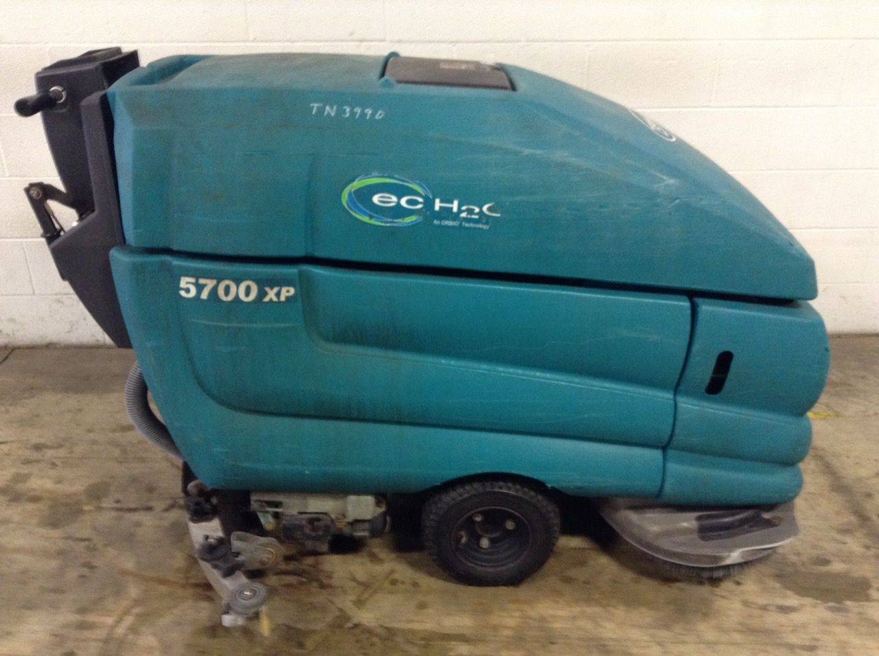 2012 Electric Tennant 5700XP Walk Behind Scrubber