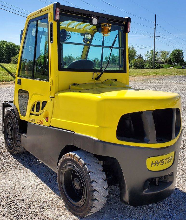 2013 Diesel Hyster H120FT Pneumatic Tire 4 Wheel Sit Down