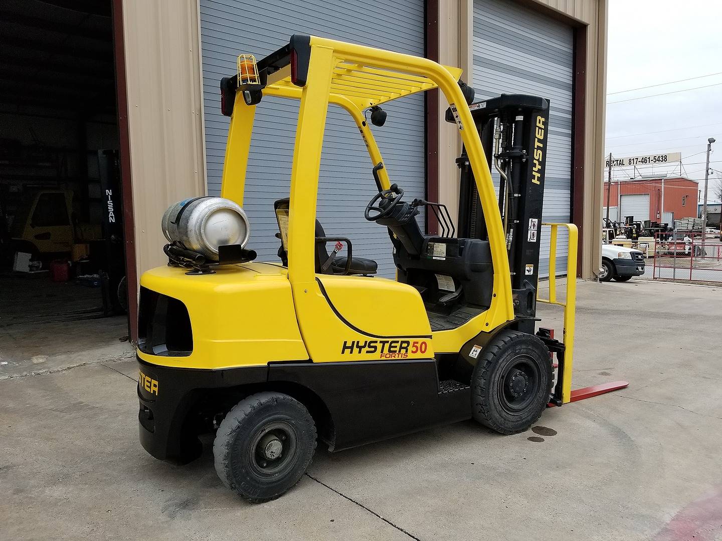 2010 LP Gas Hyster H50FT Pneumatic Tire 4 Wheel Sit Down