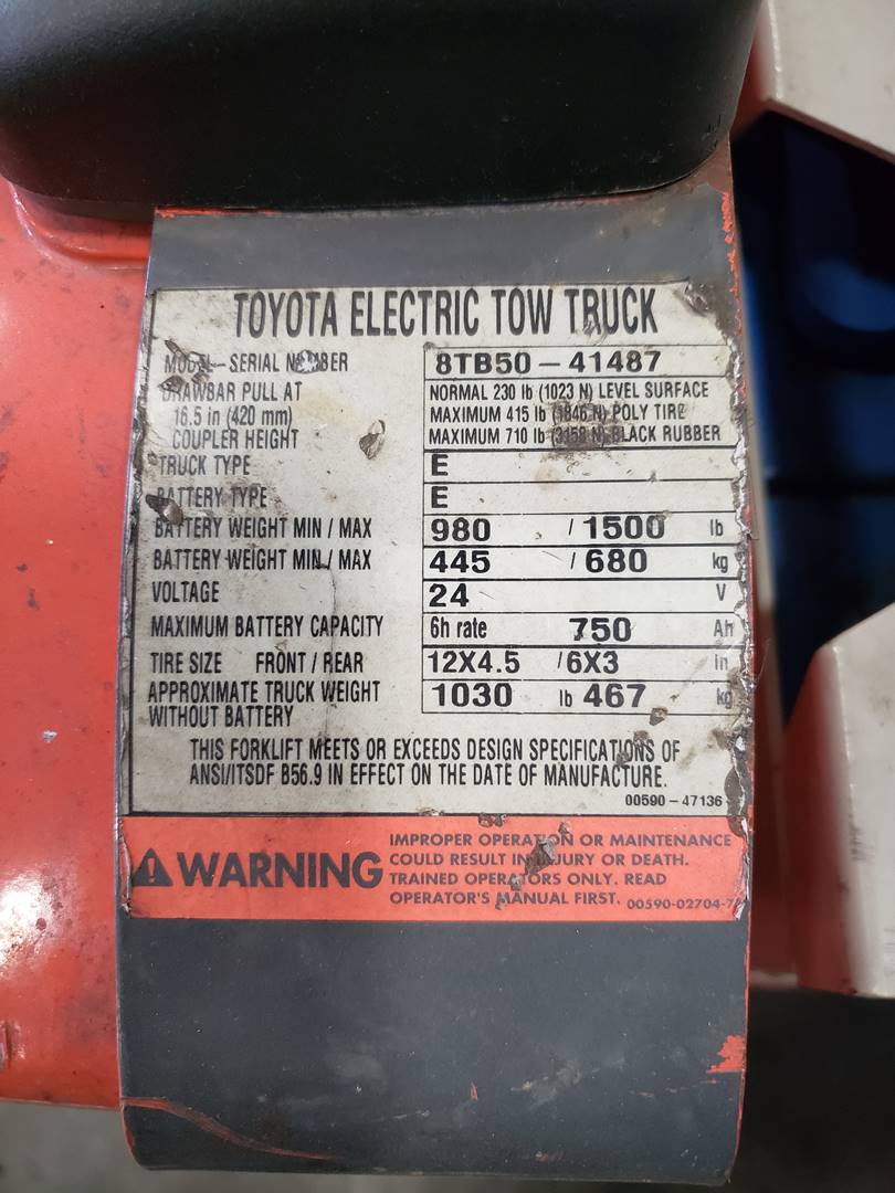 2015 Electric Toyota 8TB50