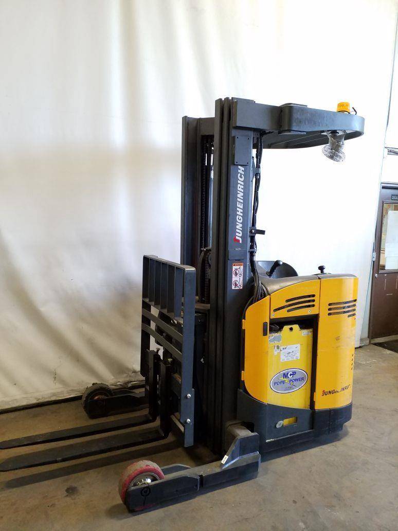 2014 Electric Jungheinrich ETR230 Electric Narrow Aisle Single Reach