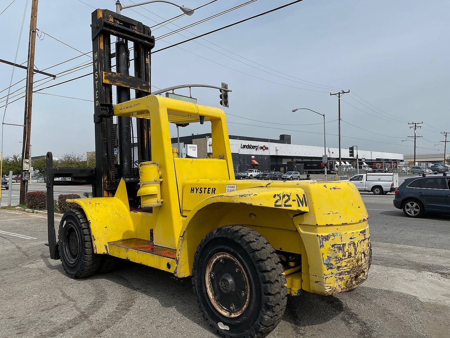 1990 LP Gas Hyster H350 Pneumatic Tire 4 Wheel Sit Down