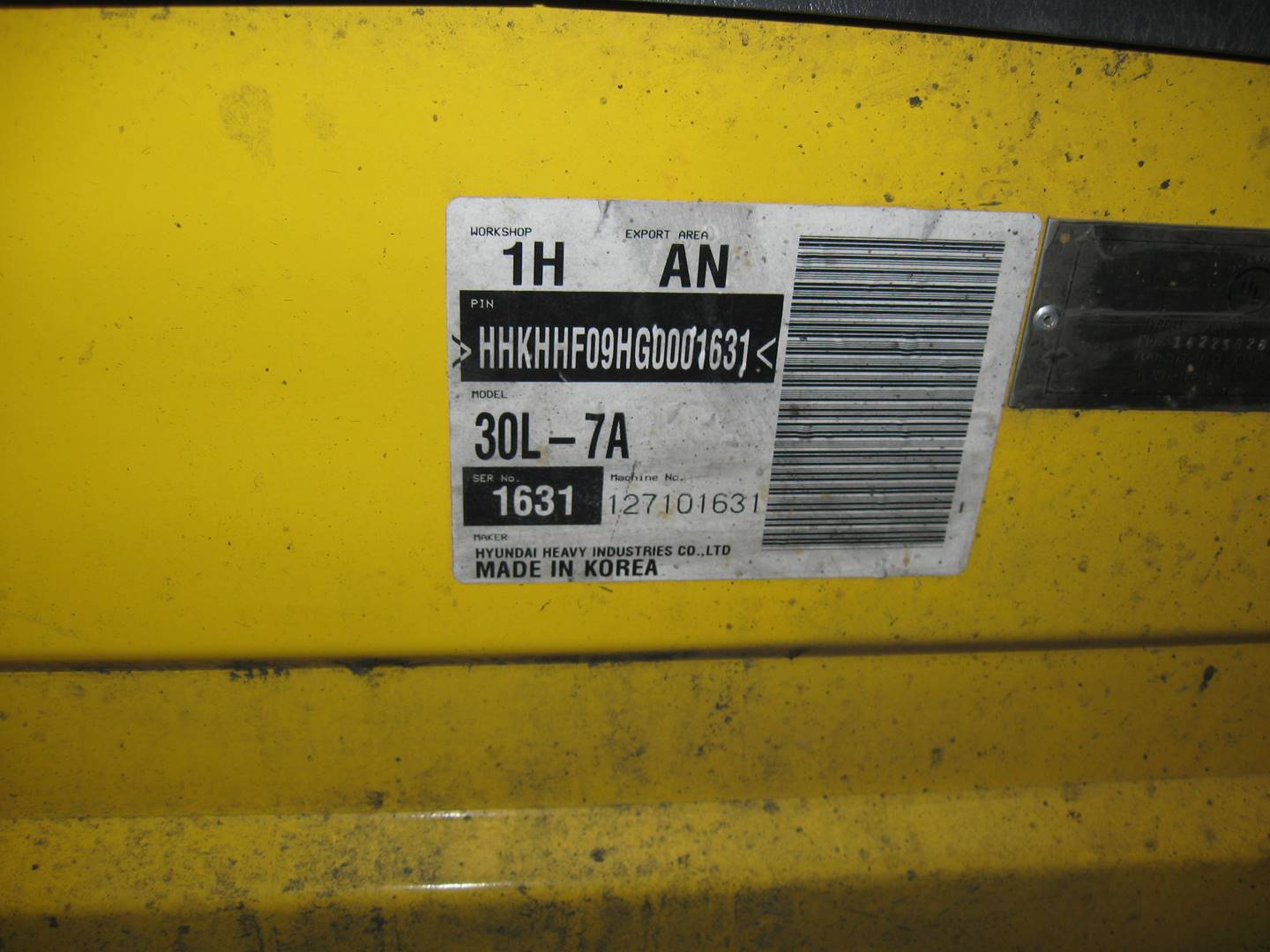 2016 LP Gas Hyundai 30L-7A