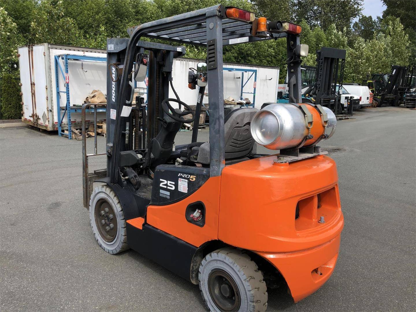 2013 LP Gas Doosan G25P-5 Pneumatic Tire 4 Wheel Sit Down