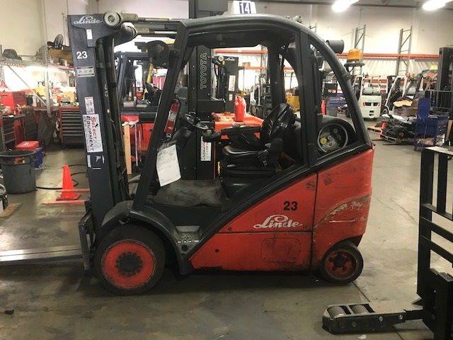 2004 LP Gas Linde H25CT-600 Cushion Tire 4 Wheel Sit Down (Indoor ...