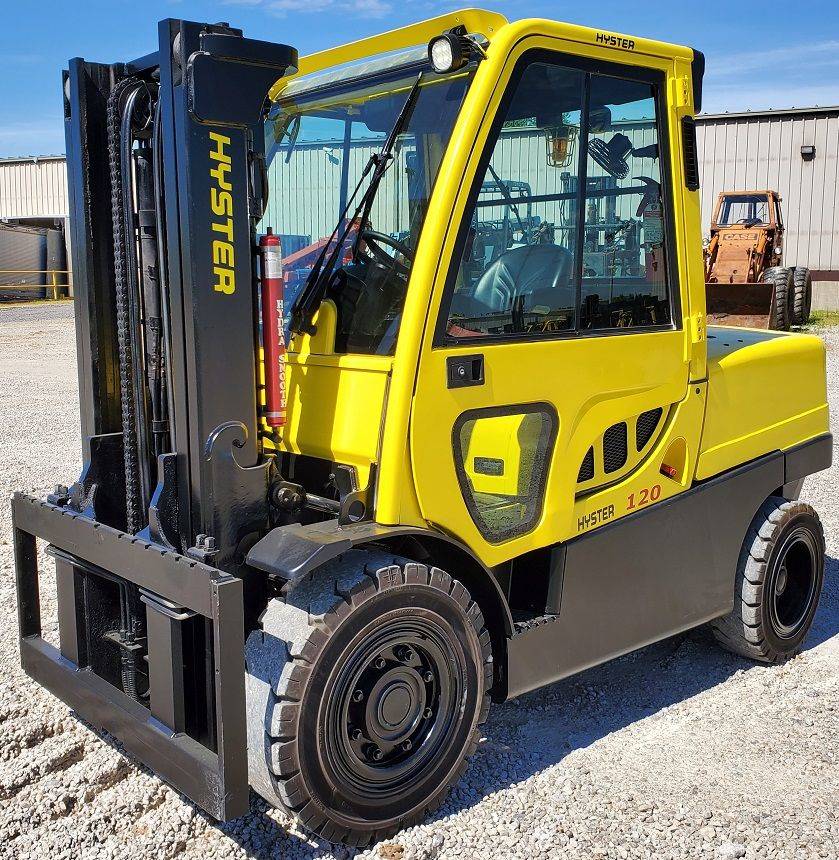 2013 Diesel Hyster H120FT Pneumatic Tire 4 Wheel Sit Down