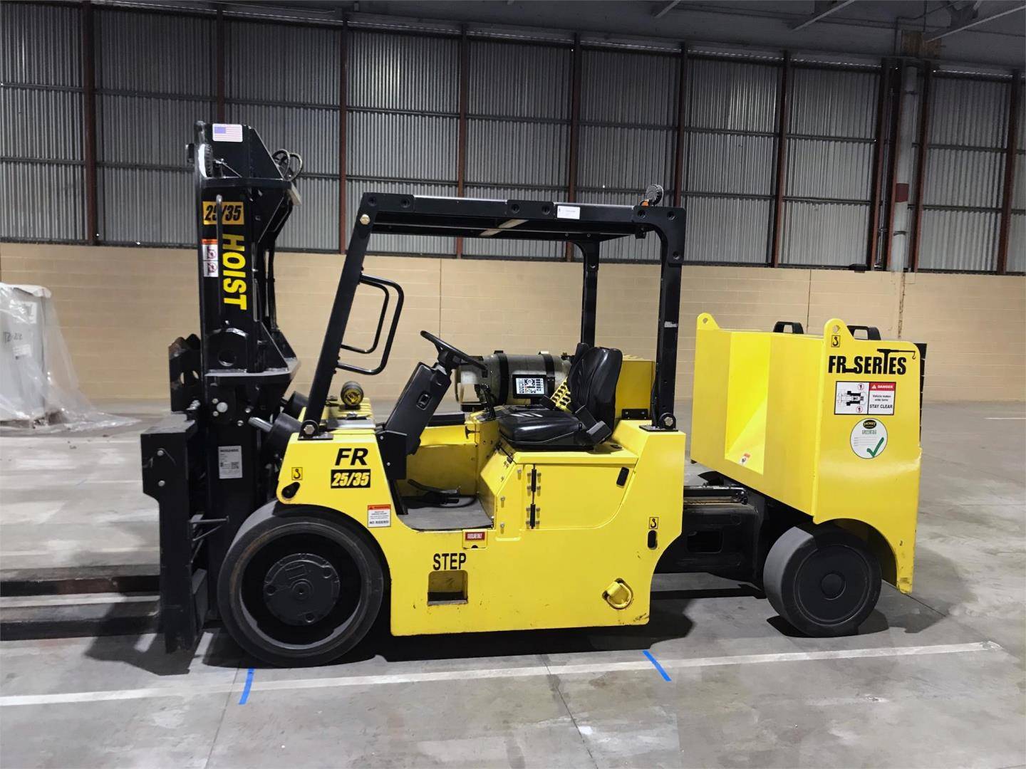 2018 Dual Fuel Hoist Liftruck FR25-35 Cushion Tire 4 Wheel Sit Down ...