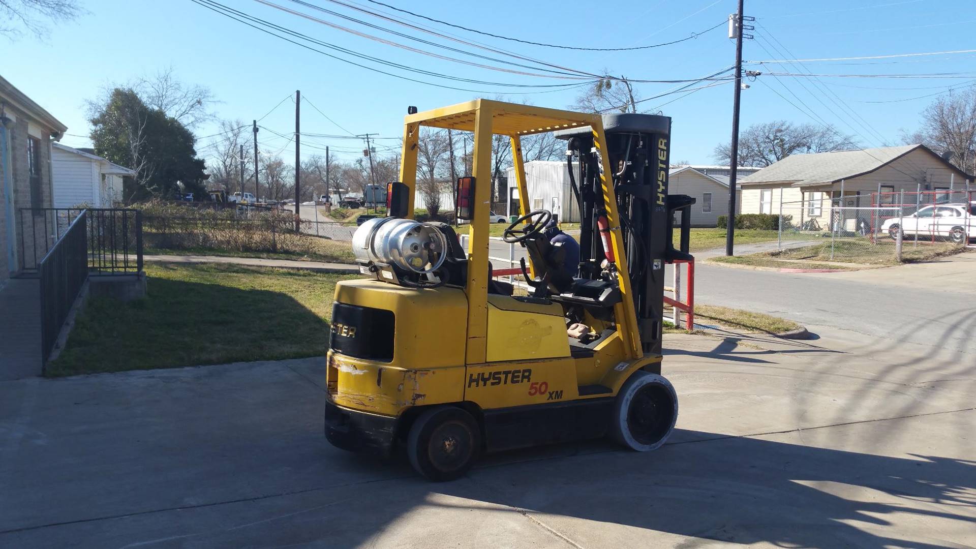 1996 LP Gas Hyster S50XM Cushion Tire 4 Wheel Sit Down (Indoor Warehouse)