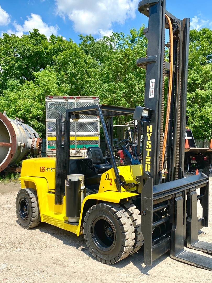 1997 LP Gas Hyster H155xl Pneumatic Tire 4 Wheel Sit Down