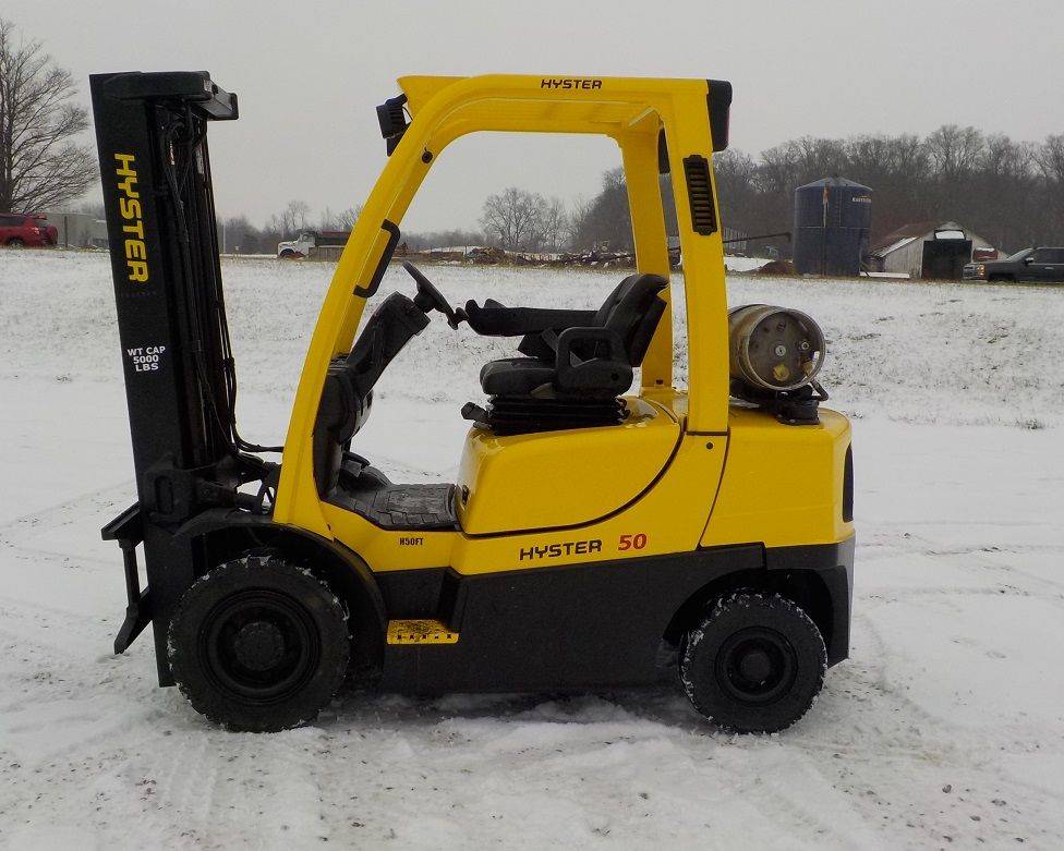 2013 LP Gas Hyster H50FT Pneumatic Tire 4 Wheel Sit Down