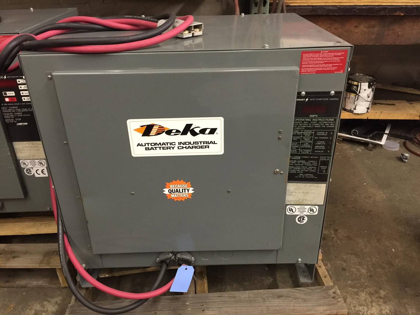 2 Used Deka Batteries and chargers for Sale