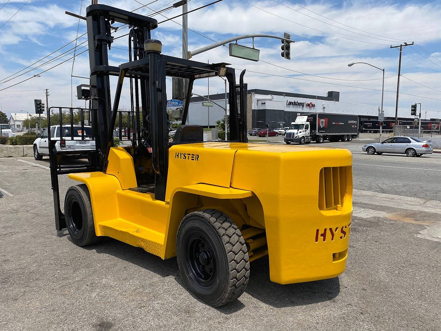 2001 Diesel Hyster H155xl Pneumatic Tire 4 Wheel Sit Down