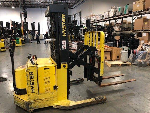 2001 Electric Hyster Electric Walkie Straddle Stacker Reach | Eliftruck