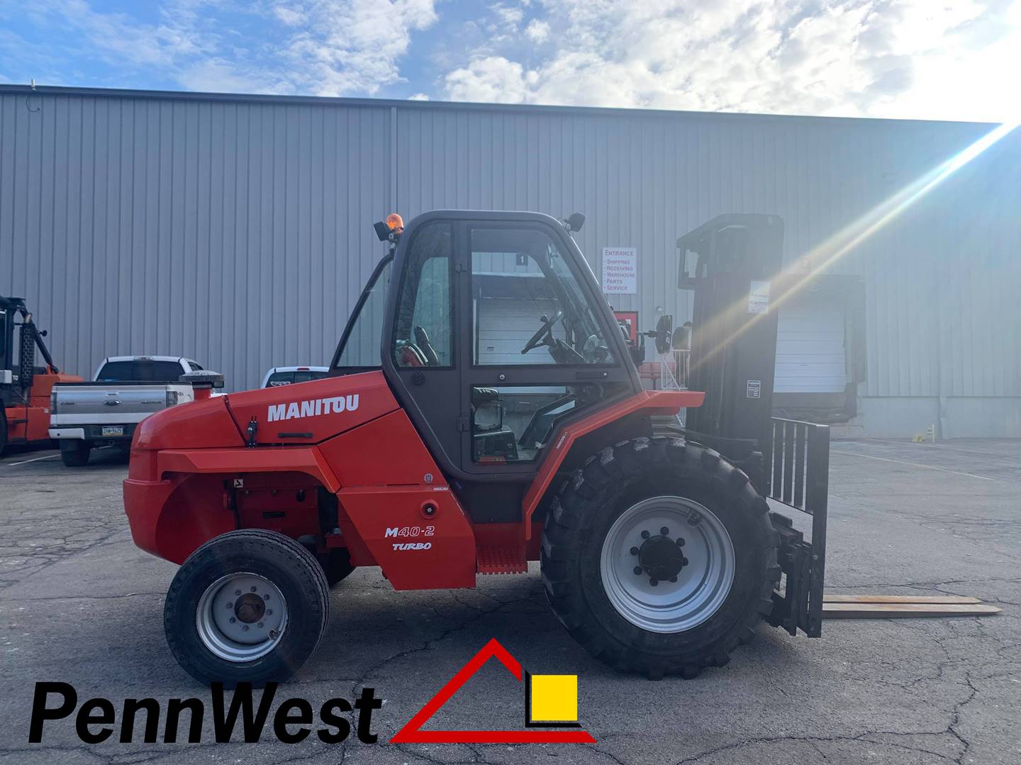 2013 Diesel Manitou M40-2T Pneumatic Tire 4 Wheel Sit Down