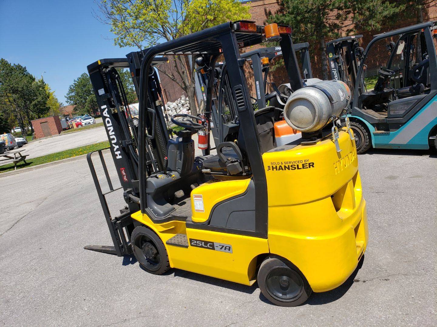 2013 LP Gas Hyundai 25LC-7A Cushion Tire 4 Wheel Sit Down (Indoor ...