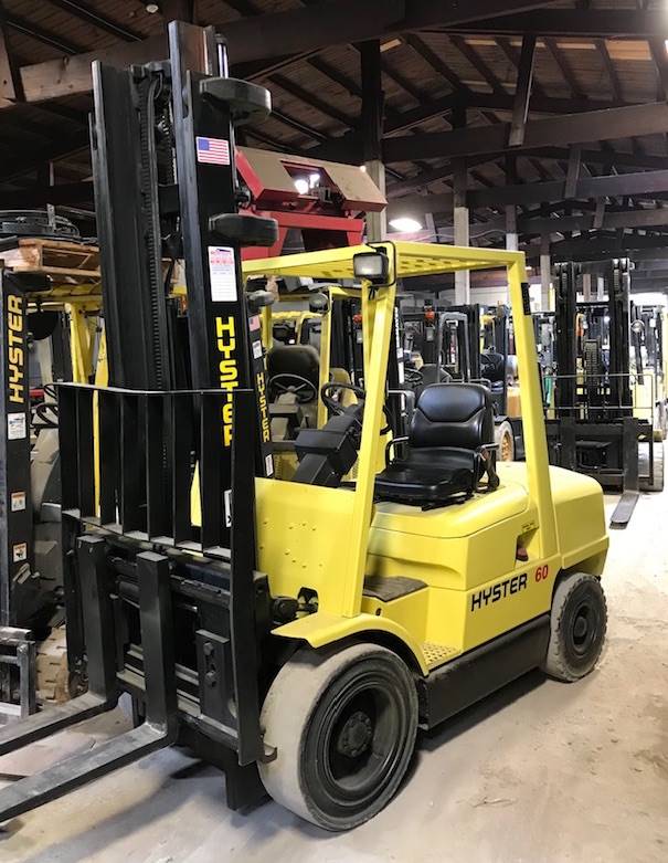 1999 Diesel Hyster H60XM Pneumatic Tire 4 Wheel Sit Down