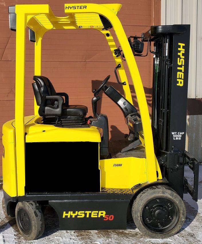 2011 Electric Hyster E50XN-27 Cushion Tire 4 Wheel Sit Down (Indoor ...