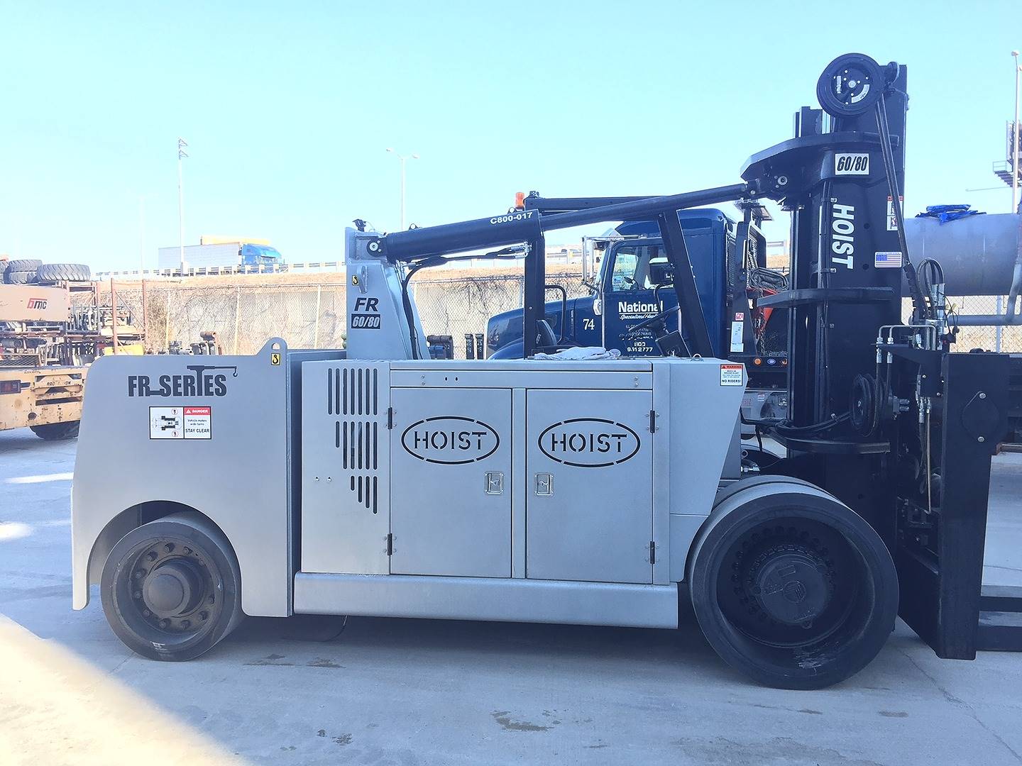 2017 Dual Fuel Hoist Liftruck FR 60/80 Cushion Tire 4 Wheel Sit Down ...