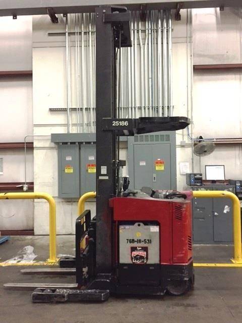 2002 Electric Raymond EASI R45TT Electric Narrow Aisle Single Reach