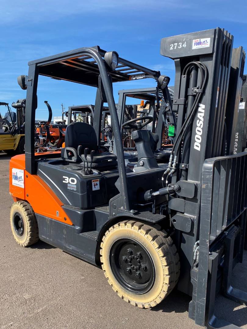 2017 LP Gas Doosan G30N-7 Pneumatic Tire 4 Wheel Sit Down