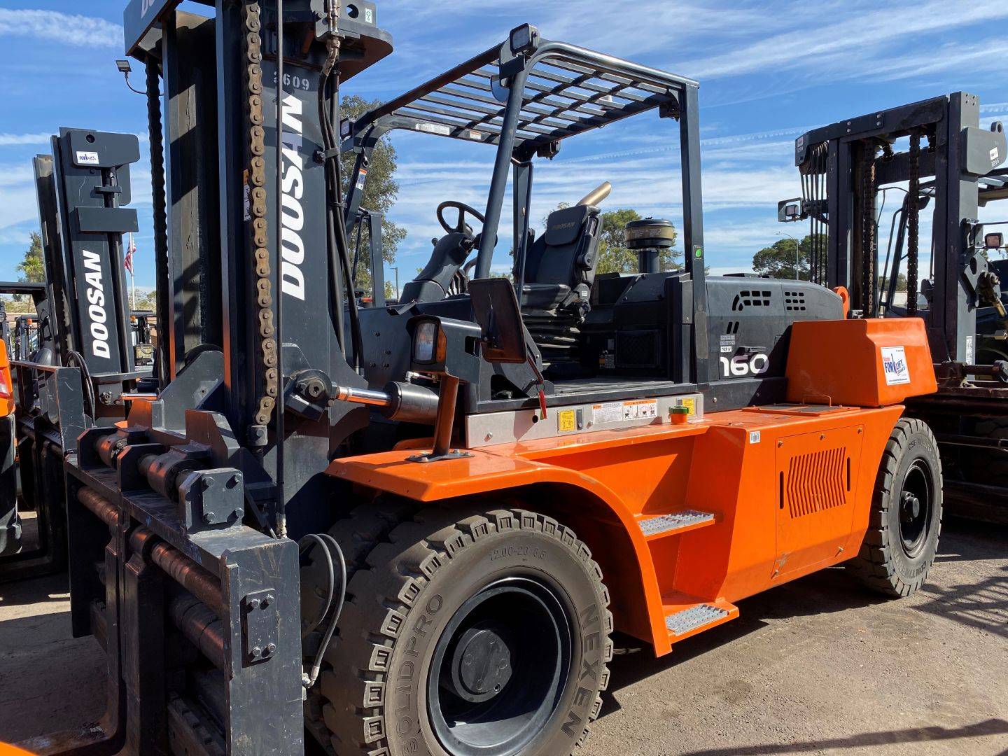 2017 Diesel Doosan D160S-7 Pneumatic Tire 4 Wheel Sit Down