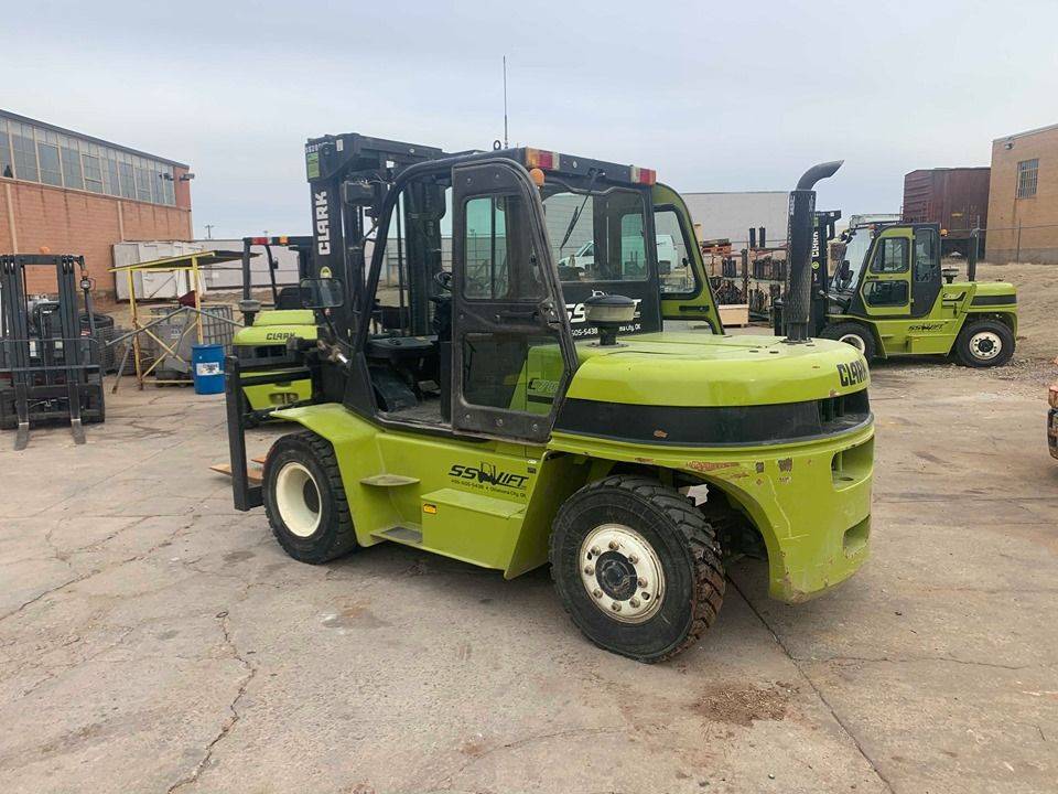 2017 Diesel Clark C70 Pneumatic Tire 4 Wheel Sit Down