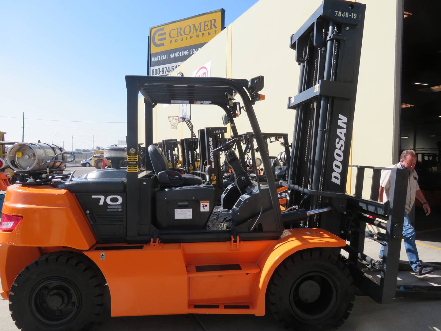 2019 LP Gas Doosan G70S-7 Pneumatic Tire 4 Wheel Sit Down