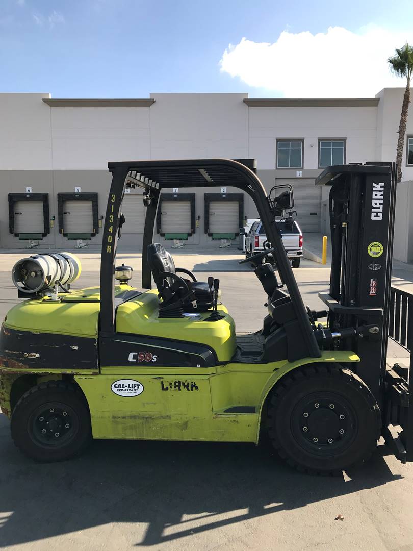 2019 LP Gas Clark C50S Pneumatic Tire 4 Wheel Sit Down