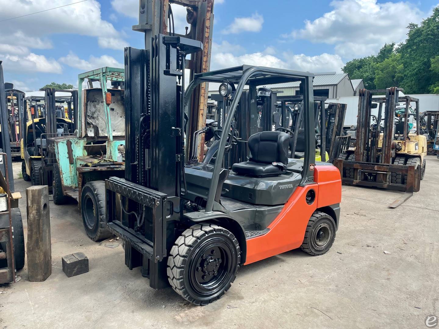 2013 Diesel Toyota 8FDU32 Pneumatic Tire 4 Wheel Sit Down