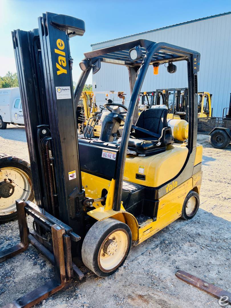 2012 LP Gas Yale GLC050LX Cushion Tire 4 Wheel Sit Down (Indoor Warehouse)