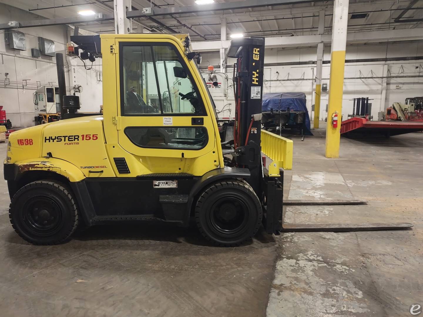 2016 Diesel Hyster H155FT Pneumatic Tire 4 Wheel Sit Down
