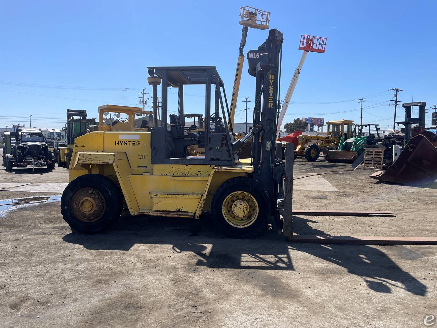 2000 Diesel Hyster H210xl Pneumatic Tire 4 Wheel Sit Down
