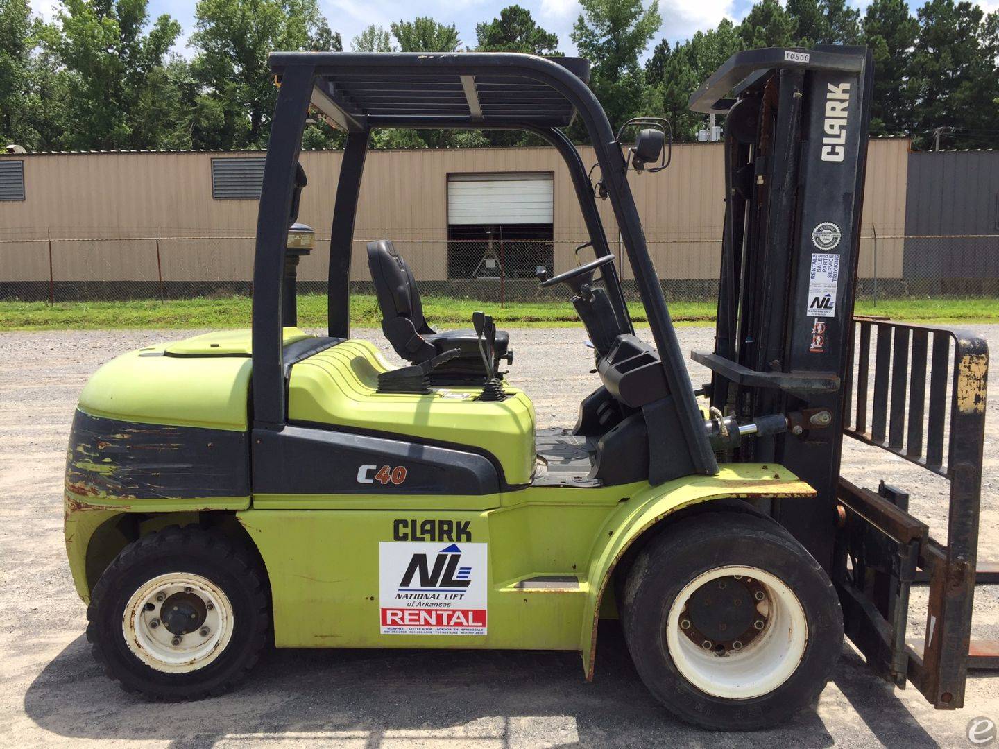 2011 Diesel Clark Pneumatic Tire 4 Wheel Sit Down | Eliftruck