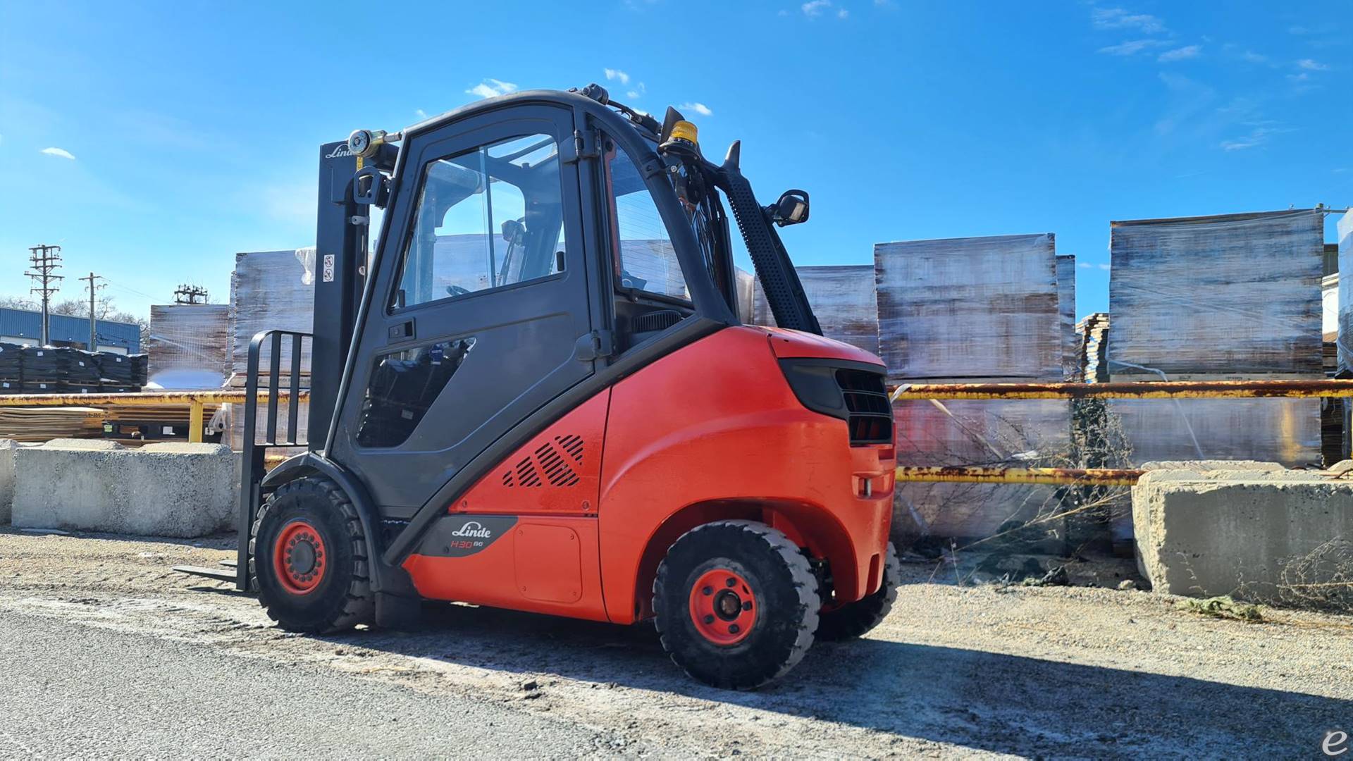 Diesel Linde H30D-02 Pneumatic Tire 4 Wheel Sit Down