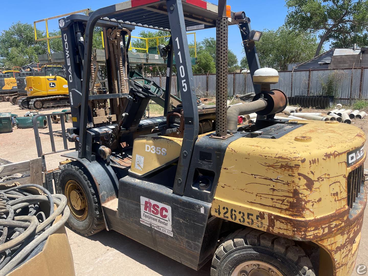 2004 Diesel Daewoo D35S-2 Pneumatic Tire 4 Wheel Sit Down